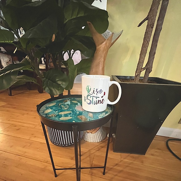 Hand Crafted | Other | Small Hand Crafted Sea Shell Table | Poshmark